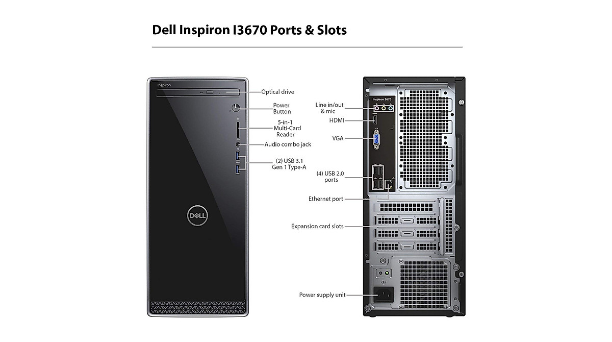 Buy 2019 Dell Inspiron Desktop | Intel i5-9400, 12GB RAM