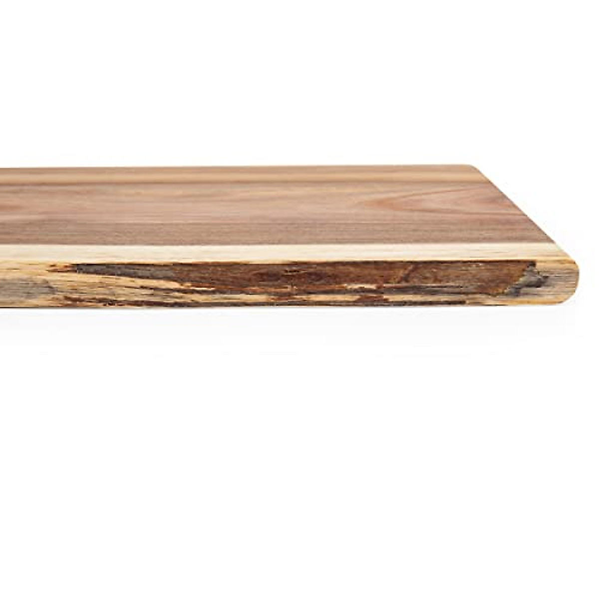 TOSCANA - a Picnic Time brand - Artisan 30" Acacia Charcuterie Board with Raw Wood Edge, Cheese Board, Serving Platter, (Acacia Wood)