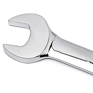 FLZOSPER 1/2-Inch SAE Reversible Geared Wrench,Box End Head 72-Tooth Reversible Ratcheting Combination Wrench Spanner