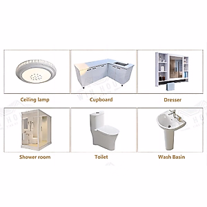 Prefabricated Home on Wheels, Portable 20ft House for Camping, Traveling, Backpacking, and Fishing. Fully Furnished Kitchen and Bathroom!