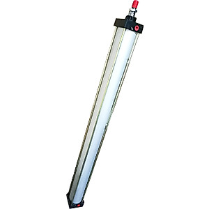INTBUYING Air Cylinder Pneumatic Buffer Standard Cylinder Aluminum Alloy Magnetic Rod Dual Action Single Rod- SC 80 x 1000 PT Bore:3" Stroke:40"