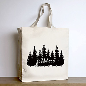 TOBGB Album Tote Bag Singer Fans Music Lover Gift Song Lyrics Gift Album Inspired Gift (Black Forest tote)