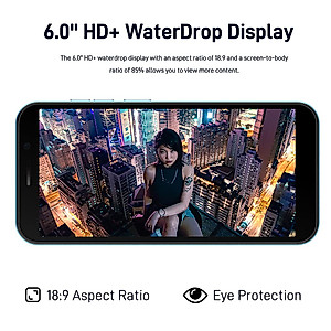 DOOGEE X97 Pro Android 12 Smartphone, 4GB+64GBUnlocked Cell Phone, 12MP Camera+5MP Camera, 6.0" HD+ Screen 4200mAh Battery Dual SIM GSM Unlocked Phone NFC GPS Face ID FM US Version, Blue