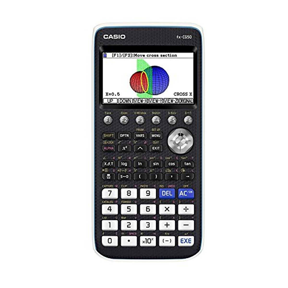 CASIO PRIZM FX-CG50 Color Graphing Calculator,Black & White,7.21" Wx10.32 Lx2.05 H & fx-9750GIII, Standard Graphing Calculator, Python and Natural Text Book Display, Black