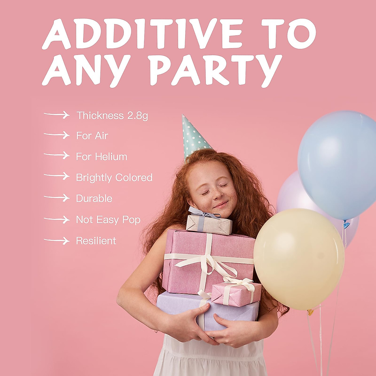 YALLOVE Latex Balloon Assorted Color, Set of 120, 12 Inch for Helium or Air Use, Thickened Balloons for Baby Shower Birthday Grad Party Arch Stand Decorations