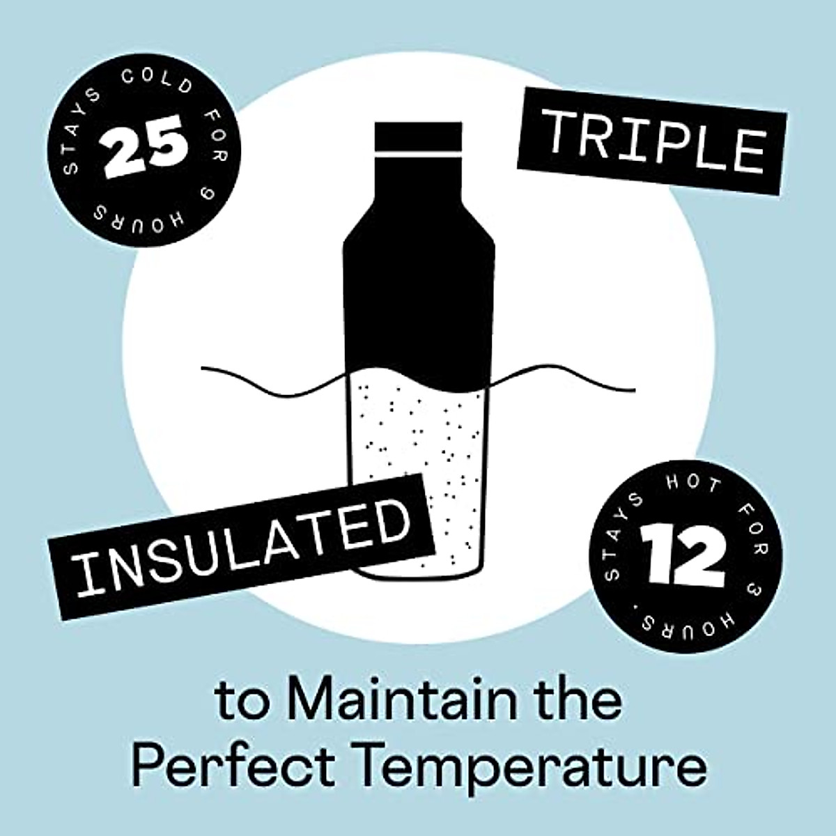 Corkcicle Star Wars 20 Ounce Sport Canteen Triple Insulated Stainless Steel Water Bottle with Straw Cap and Folding Metal Handle, Darth Vader