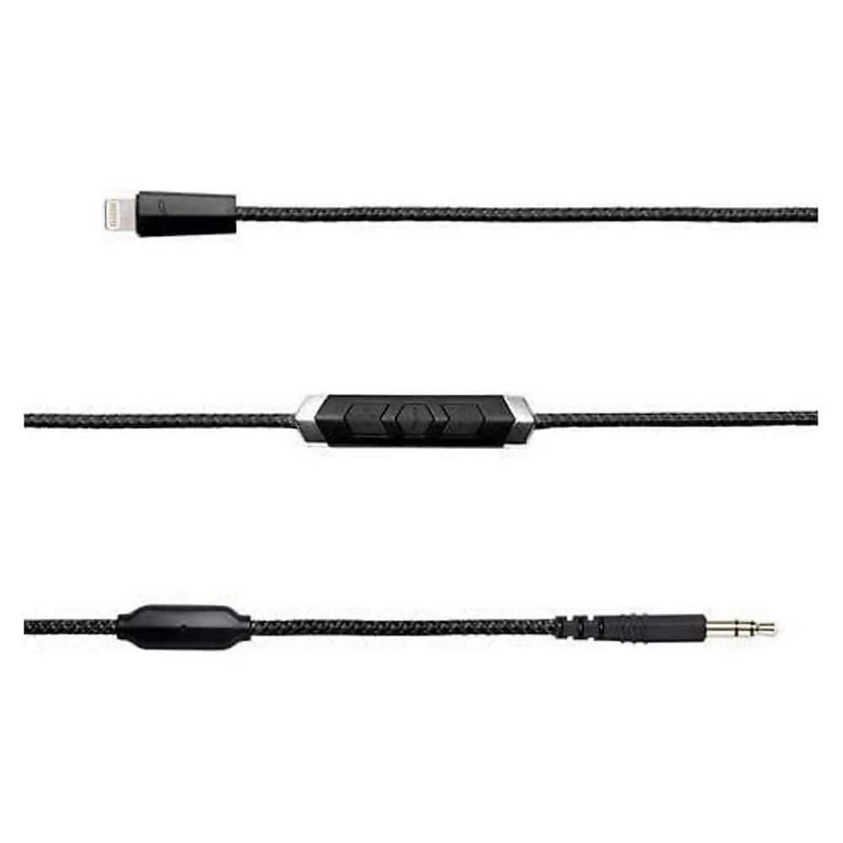 V-MODA Speakeasy DAC/AMP 3-Button Lightning Cable - Black, One Size