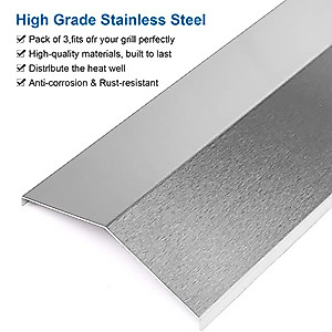 Uniflasy Replacement Kit for Sonoma CGR27, CGR27LP, CGR30, CGR30LP Gas Grill, Include Stainless Steel Burner, Stainless Steel Heat Plates Tent