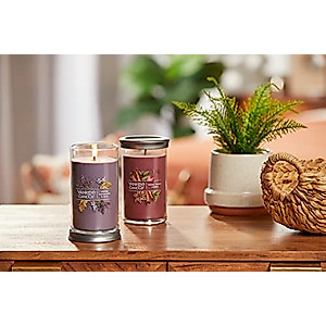 Yankee Candle Dried Lavender & Oak​ Signature Medium Pillar Candle, 14.25oz