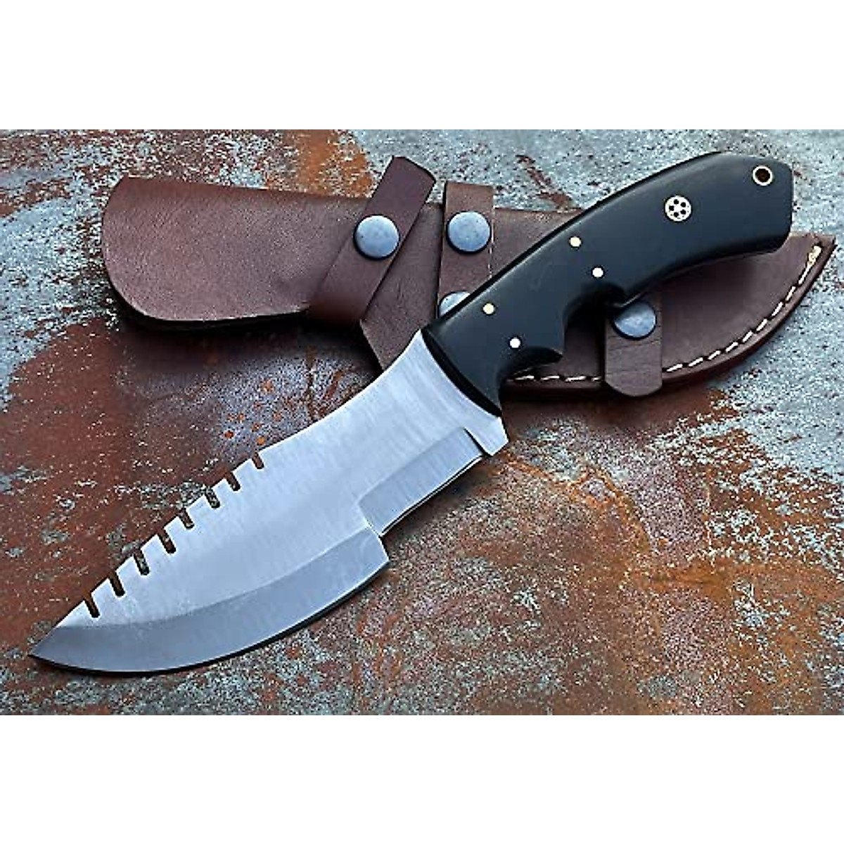 Custom Handmade High Carbon 11 Inch Tracker Knife Tactical Knife EDC Micarta Handle