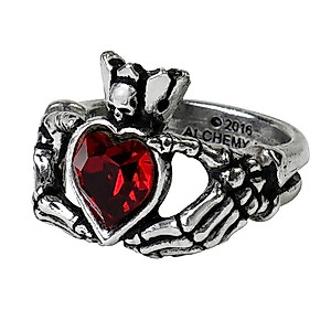 Claddagh By Night Ring (Size Q , US 8.5)