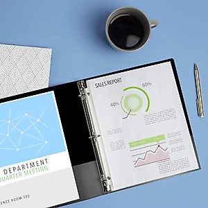 Avery Economy 3 Ring Binder, 2" Round Rings, 1 Blue Binder (03500)