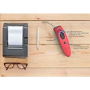 SocketScan S730, 1D Laser Barcode Scanner, Red