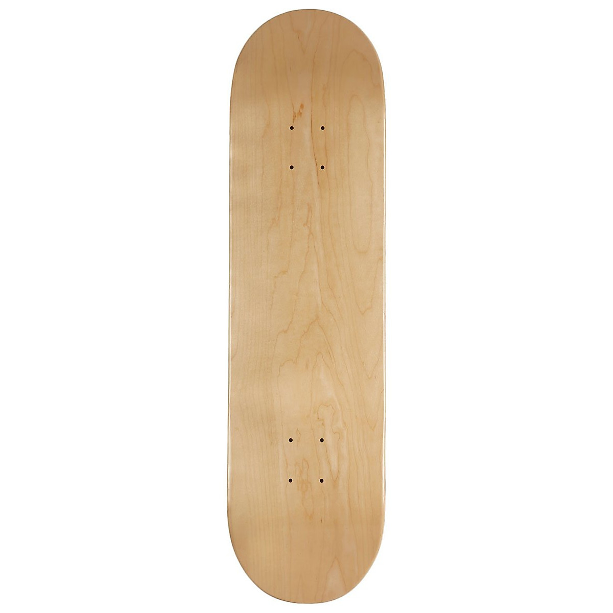 Blank Maple 7 Ply Resin Skateboard Deck - 7.75" With Bones Speed Cream, CCS Grip, Skate Tool, and 1" Hardware