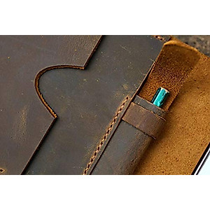 Personalized distressed leather iPad cover case for iPad Pro 9.7 11 12.9 Leather iPad portfolio case for 2019 iPad Air 10.5 inch IDP97SPNC