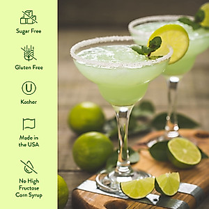 Jordan's Skinny Mixes Sugar Free Margarita Mix, Flavored Cocktail Mixer for Drinks, Fresh Lime Drink Flavoring for Cocktails & Mocktails, Low Calorie, Gluten Free, Keto Friendly, 32 Fl Oz, 1 Pack