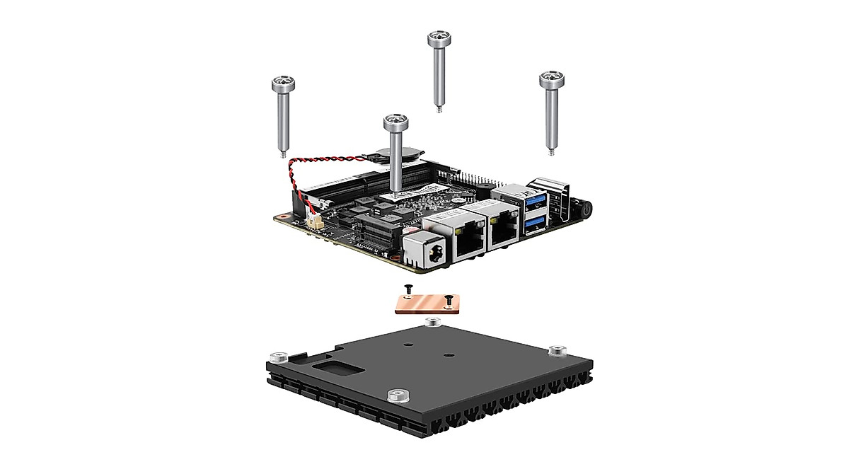 CWWK X86-P2 Fanless Mini PC with Intel J4125 Quad Core - Low Noise Firewall