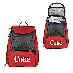 ONIVA - a Picnic Time brand Coca-Cola PTX Backpack Cooler, Soft Cooler Backpack, Insulated Lunch Bag
