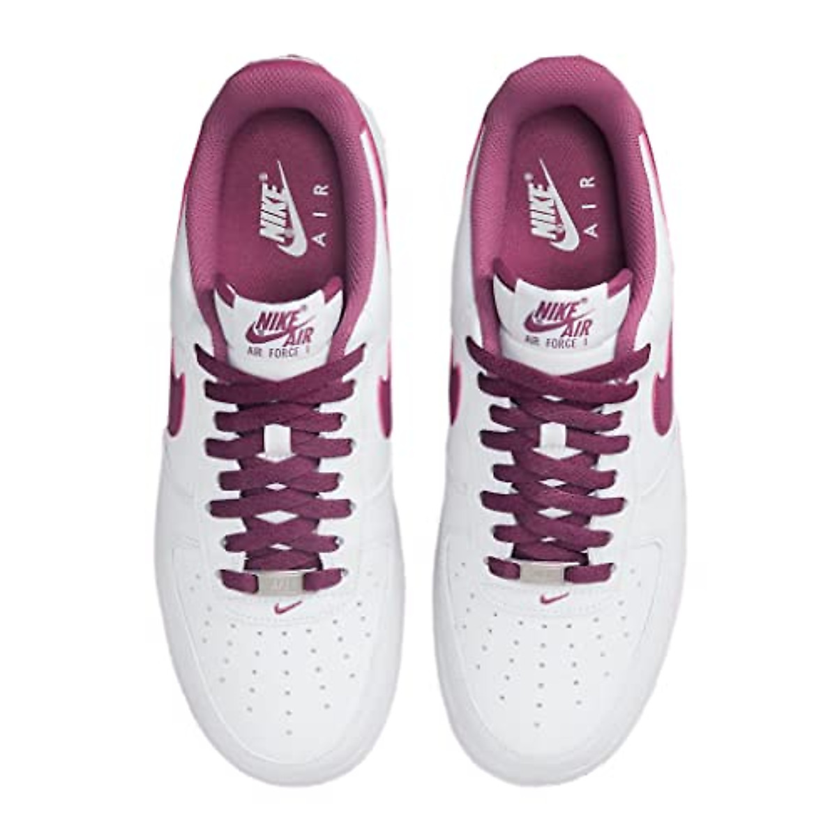 NIKE Men's Air Force 1 '07 Shoe, White/Light Bordeaux-white, 9.5
