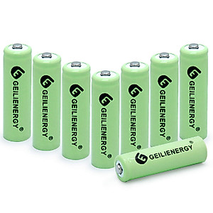 QBLPOWER AA Ni-MH 600mAh 1.2V Rechargable Solar Light Batteries for Outdoor Solar Lamps Garden Lights Remotes Mice(8Pcs)