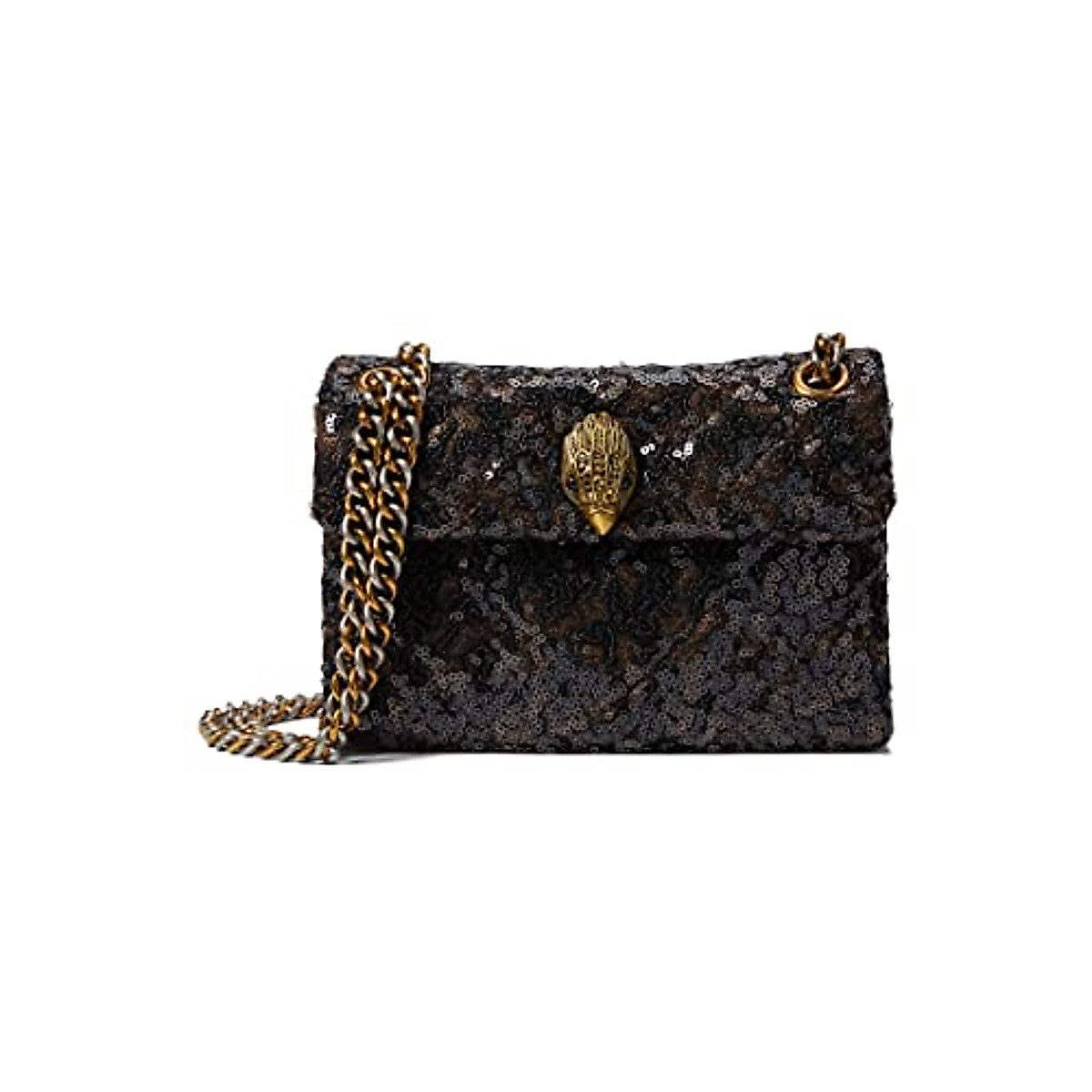 Kurt Geiger London Sequins Mini Kensington Bag Dark Brown One Size