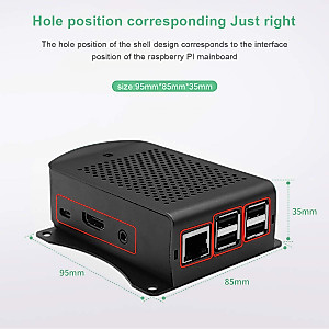 MakerFocus Raspberry Pi Case with Fan, Raspberry Pi 3B+ Aluminum Alloy Case with Heatsink and Screw Driver for RPi 3B+, RPi 3/2, RPi B