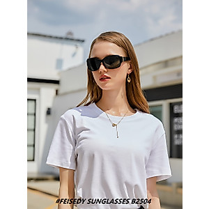 FEISEDY Classic Oversized Polarized Sunglasses Women Wrap Square Shades B2504