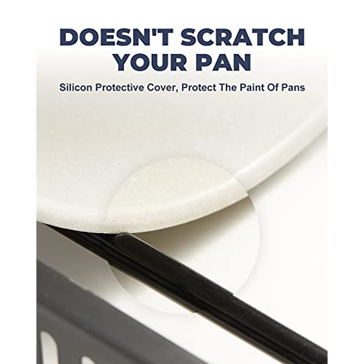 BRONYPRO Expandable Pots and Pans Organizer For Kitchen Cabinet, Rustproof Kitchen Organization And Storage Rack with 12 Slots, Anti-Scratch for Baking Sheet, Pans, Lids, Kitchen Must Have (Black)