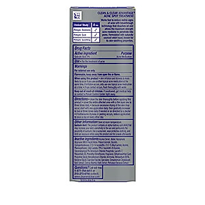 Clean & Clear Advantage Acne Spot Treatment Gel Cream, 2% Salicylic Acid Acne Medication, Witch Hazel, Oil-Free Gel Pimple Cream for Adults & Teens, Salicylic Acid, 3 x.75 Fl. Oz