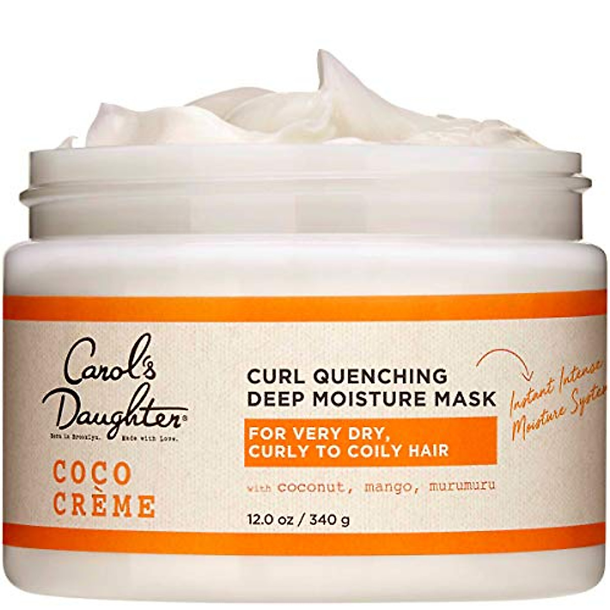 Carol's Daughter Coco Creme Hair Mask for Very Dry Hair with Coconut Oil and Mango Butter, 12 oz