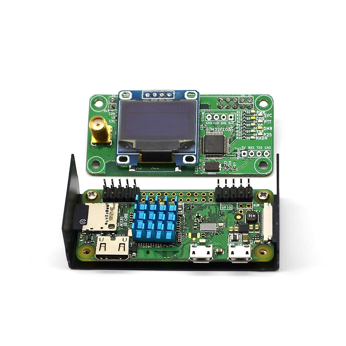 AURSINC MMDVM Hotspot Spot Radio WiFi Digital Voice Modem Work Contained with Raspberry Pi Zero W with Firmware V4.1.5 UHF VHF, Supports C4FM YSF NXDN DSTAR P25 DMR (with Ethernet Cable)