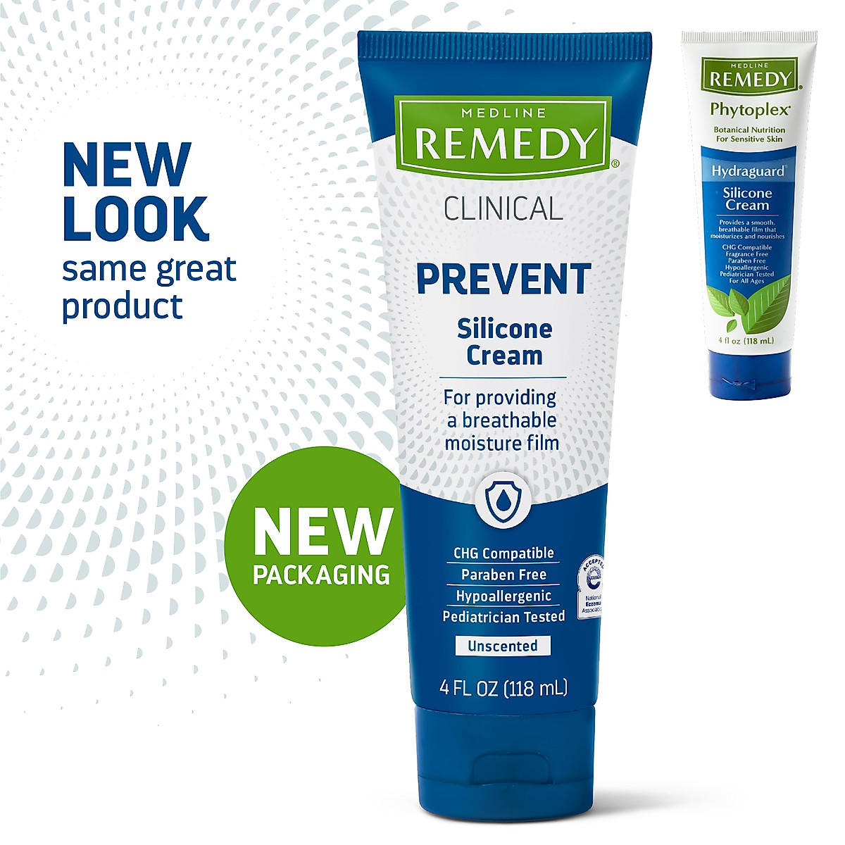 Medline Remedy Clinical Silicone Cream (4 oz), 12 Count, Unscented, Chapped, Sensitive Skin, Breathable, Incontinence Care, Soothing, Breathable Film, Moisturizing, Nourishing