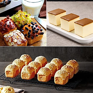 Kofebe Brownie Pan, Non-Stick Brownie Baking Pan with Dividers, Brownie Cutter,Brownie Tray,18 Pre-slice Brownie Baking Tray 12 X 8 X 2‘’