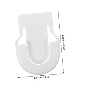 CIYODO Stethoscope Hanging Buckle Stethoscope Buckles Replacement Stethoscope Buckle Stethoscope Holders Stethoscope Clip Reusable Stethoscope Holder Replacement Holder White