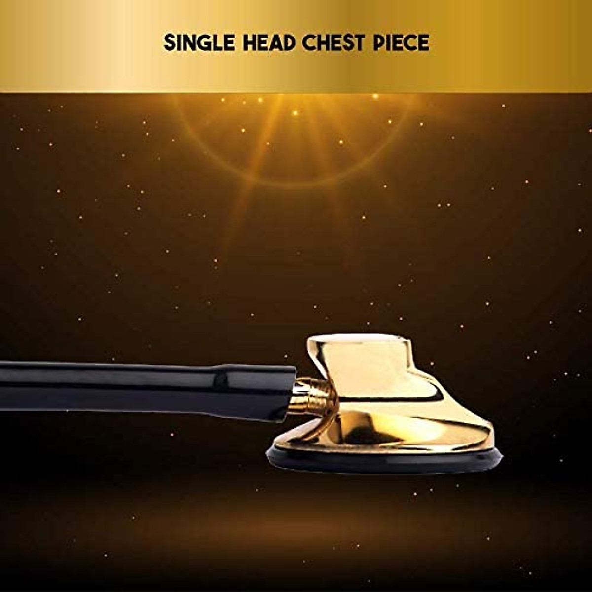 Premium Gold Plated Stethoscope for Doctors & Students - (Single Head)