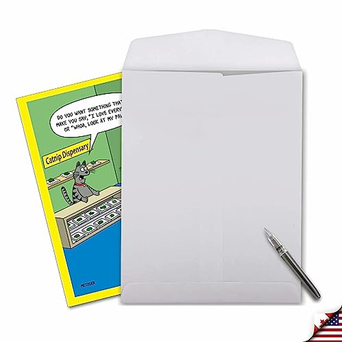 NobleWorks, Catnip Dispensary - Hysterical Birthday Greeting Card Greeting Card (8.5 x 11 Inch) - J9315BDG