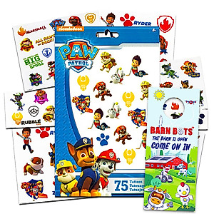 PAW Patrol Tattoos (75 Temporary Tattoos)