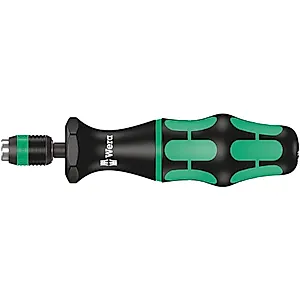 Wera 05074720001 Kraftform 7465 Hexagon Torque Screwdriver, 1/4" Head, 2.5-11.5"/lbs Pre-Set Adjustable Torque Range