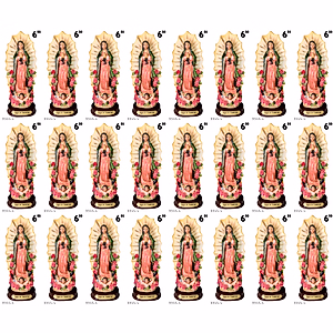 Virgen De Guadalupe 6" Inch Statue 24 Pcs Religious Figure