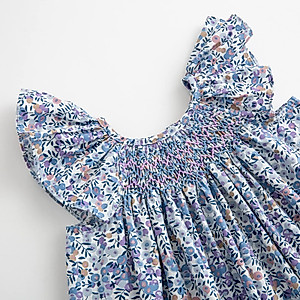 Simplee kids Baby Girls Summer Casual Dresses Toddler Floral Print Sundress Princess Dress for 2T