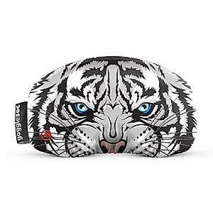 GOGGLESOC Microfiber Protective Goggle Cover - Siberian Tiger Soc