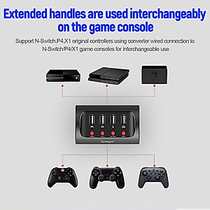 Mcbazel PG-9133 Wired Keyboard & Mouse Converter Gaming Adapter for NS Switch PS4 Xbox One Console