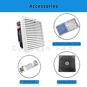 K2E250-AH34-06 Ebm Papst Fan 230VAC 95/135W Axial Cooling Fan for Control Cabinet