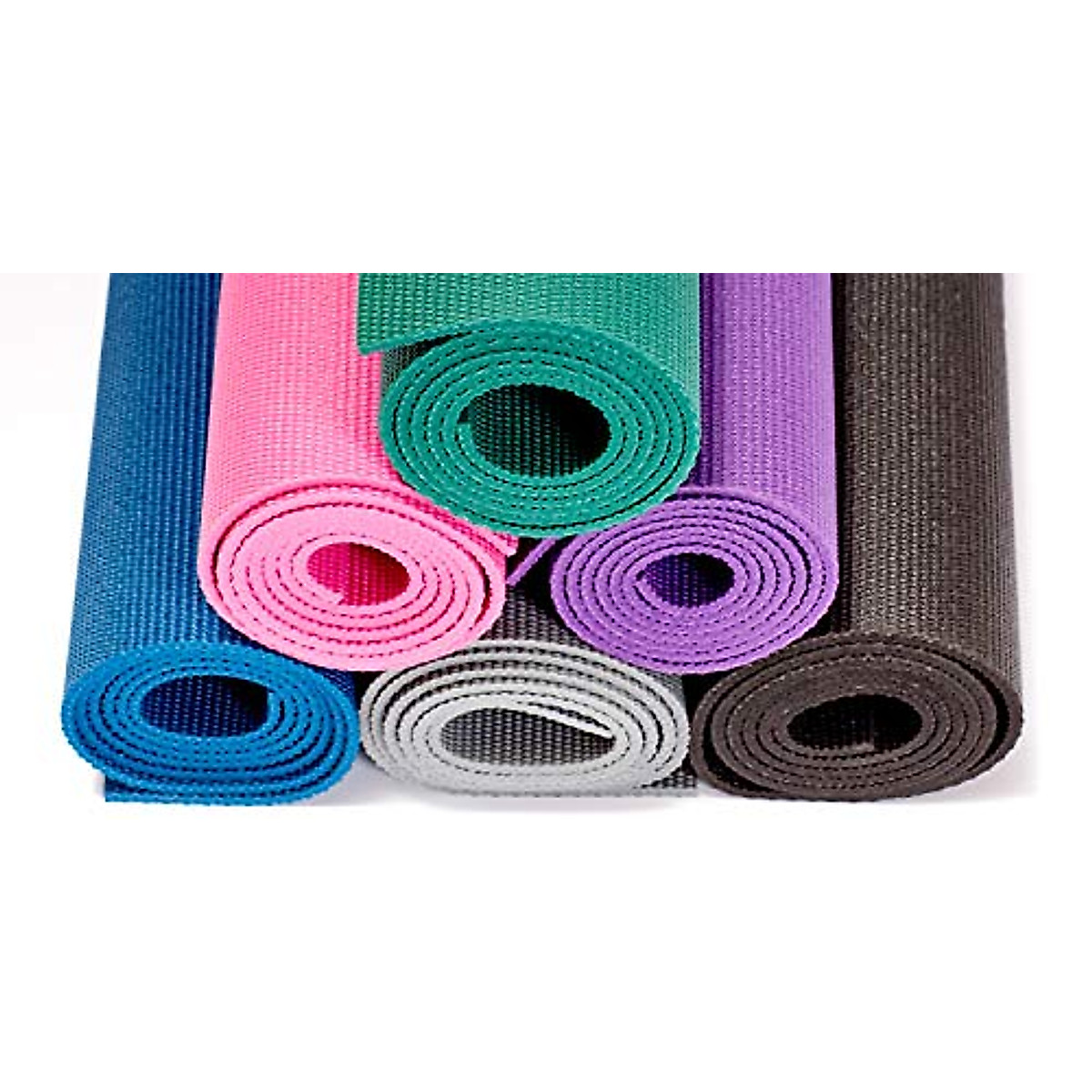 Gaiam Essentials Premium Yoga Mat with Yoga Mat Carrier Sling, Pink, 72 InchL x 24 InchW x 1/4 Inch Thick