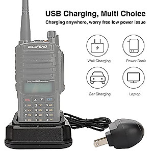BAOFENG Battery Charger Base with US Adapter 100-240V Waterproof Two Way Radio UV-9R UV-9R Plus UV-9RPRO BF-A58 BF-9700 GT-3WP UV-82WP R760 Plus Series