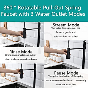 WMXQX 33 Inch Black Waterfall Kitchen Sink with Faucet Combo, 33x22 Waterfall Drop In Kitchen Sink Workstation 16 Gauge Stainless Steel Smart Double Waterfall Sink Single Bowl Kitchen Sink with Faucet