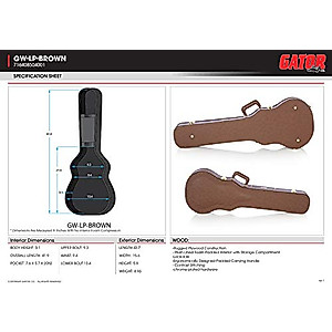 Gator Electric Guitar Case (GW-LP-Brown)