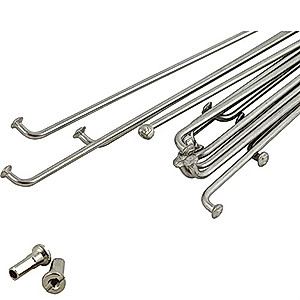 JINYAWEI Spokes Nipples 10PCS 14G Bicycle Spokes with Nipples Stainless Steel Mountain Road Bike High Strength Bicycle Spokes Cycling Spokes (Color : 292MM)