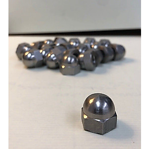 5/16 Acorn Cap Nut Extra High & Wide Round 5/16-18 Solid 18-8 9/16x9/16 WxH (50)