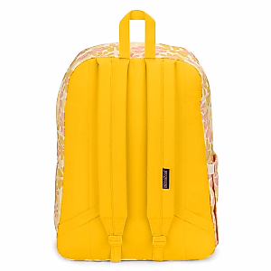JanSport SuperBreak Plus Backpack with Padded 15-inch Laptop Sleeve and Integrated Bottle Pocket - Spacious and Durable Daypack for Work and Travel - Skip Daisy Yellow